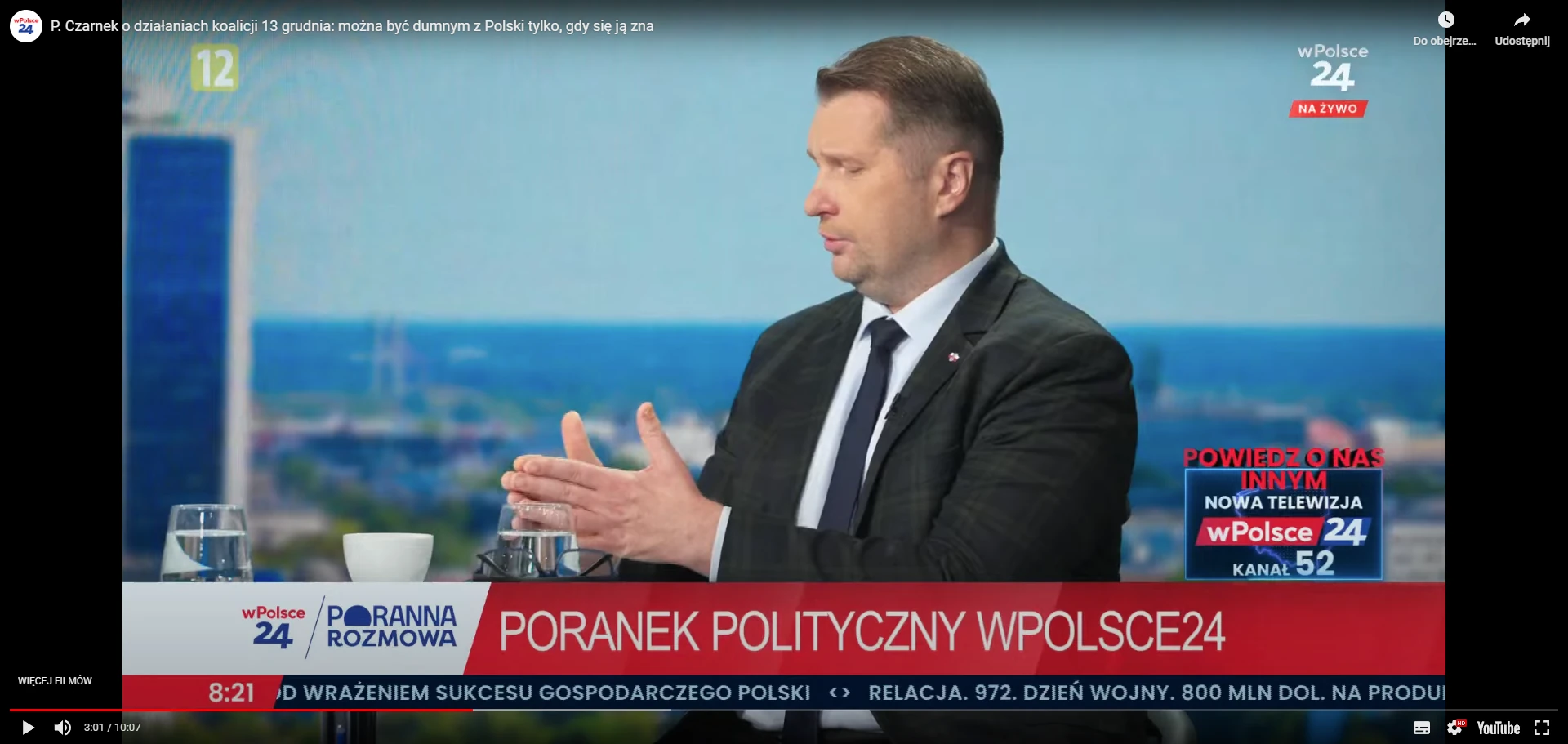 P. Czarnek o działaniach koalicji 13 grudnia: "Można być dumnym z Polski tylko, gdy się ją zna"