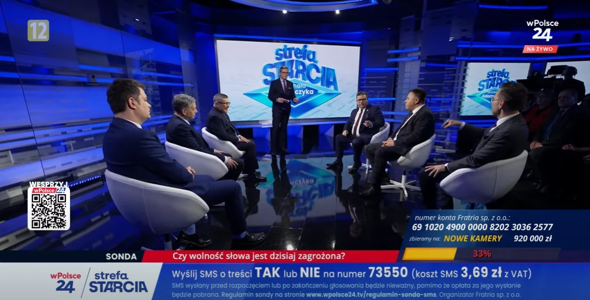 Strefa Starcia M. Adamczyka: Gorąca debata o wolności, mediach i wyborach