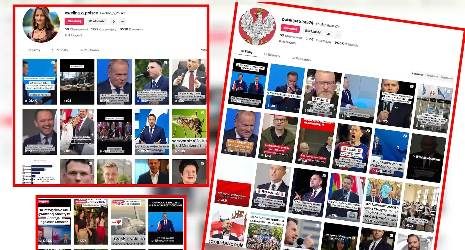 Tak wygląda trolling na TikToku. Jeszcze kilka dni temu atakowali Mentzena, teraz udają wyborców ...